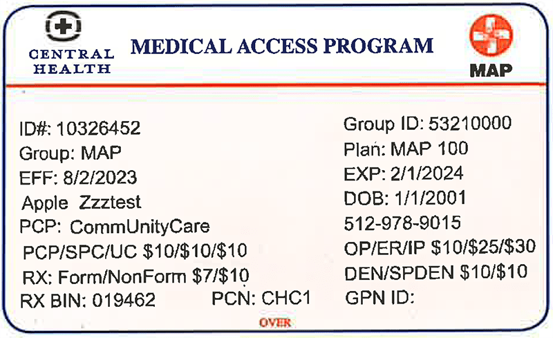 MAP members - Central Health